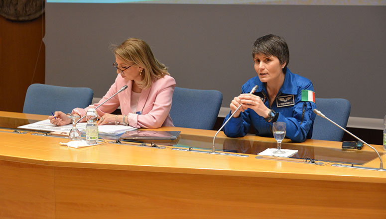 European Space Agency Astronaut Samantha Cristoforetti visits the NDC ...